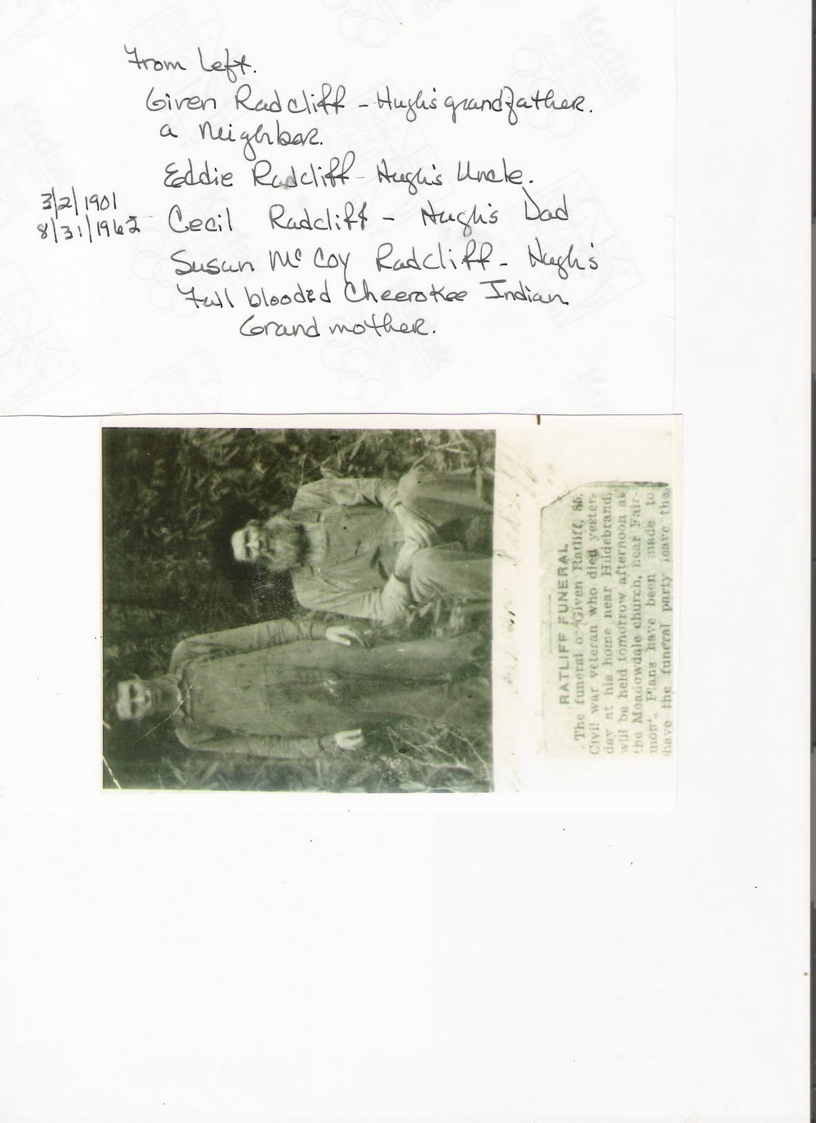 Radcliff Family Tree