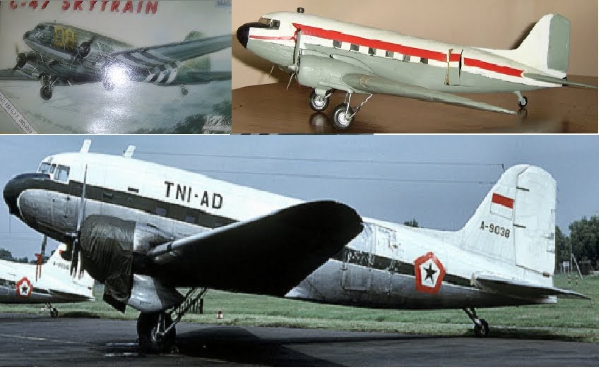 AIRPLANE SCALE MODELKIT: DOUGLAS C-47 Dakota