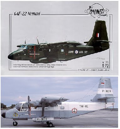 AIRPLANE SCALE MODELKIT: GAF N-22 Nomad