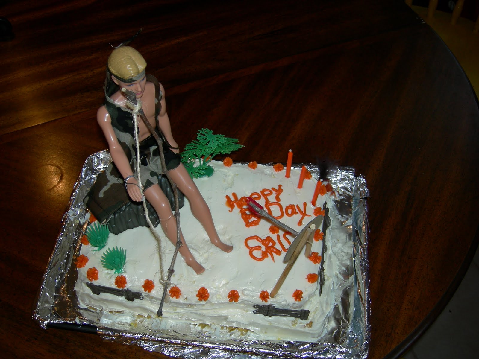 Beef Caker: Bow Hunting Ken Barbie Cake