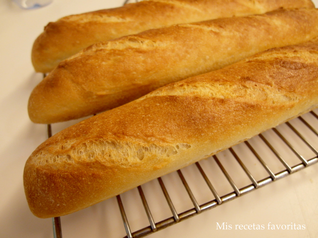 Barras de pan francés con masa madre - Mis recetas favoritas by Hilmar