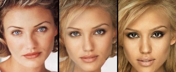 Hot Face Morph Mashups of Celebrities