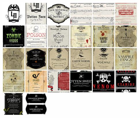 Fun and Facts with Kids: 31 Days of Halloween with kids! Potion Labels ...