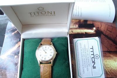 vintage watches: Titoni automatic watch, new sold