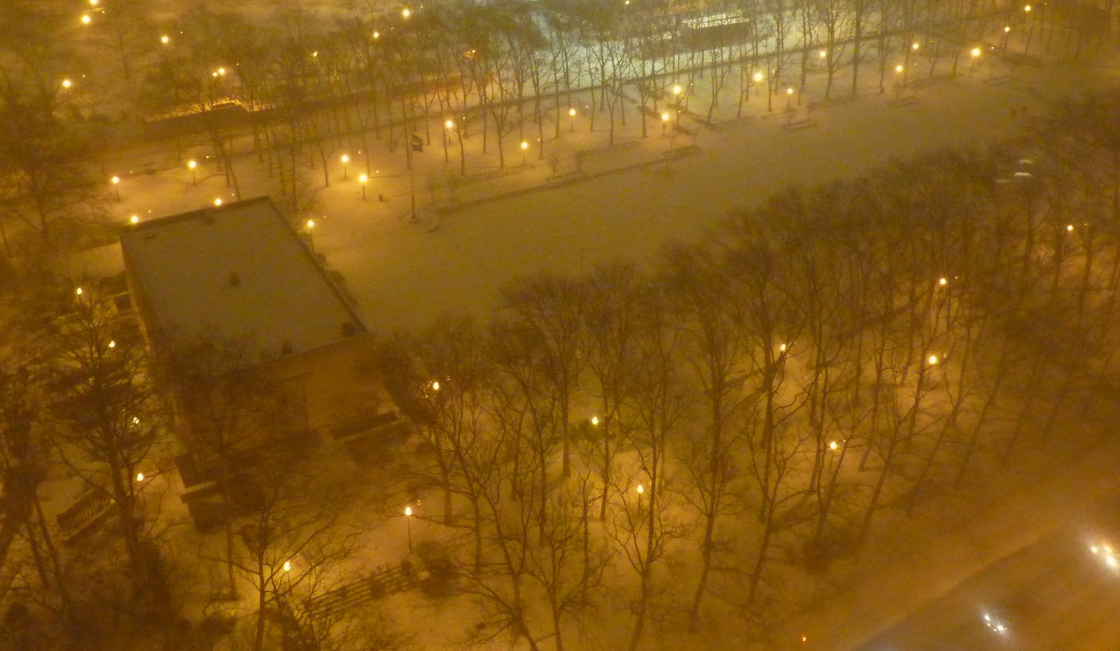 mcbrooklyn: Snow Is Starting to Accumulate in Brooklyn Heights