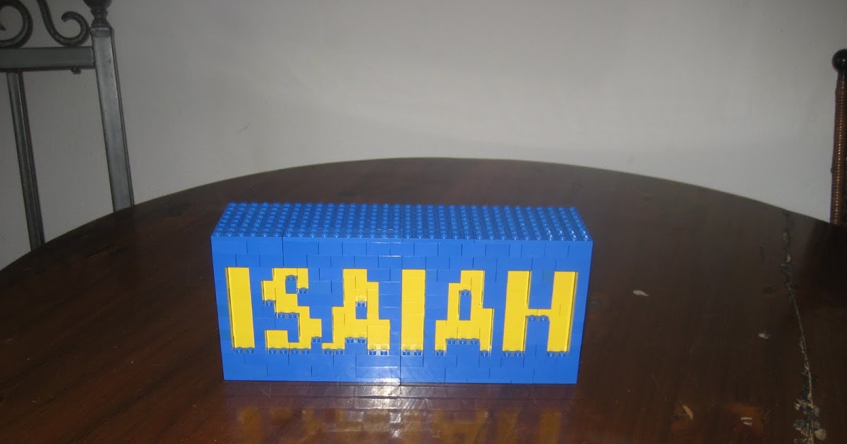 BrickHaus Designs: another birthday lego name plate