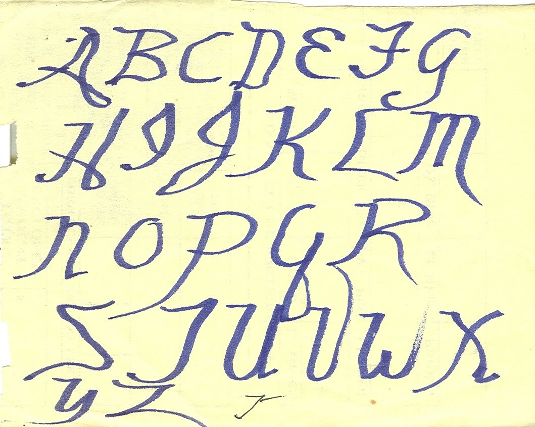 Calligraphy Alphabet Printable - udlvirtual.esad.edu.br