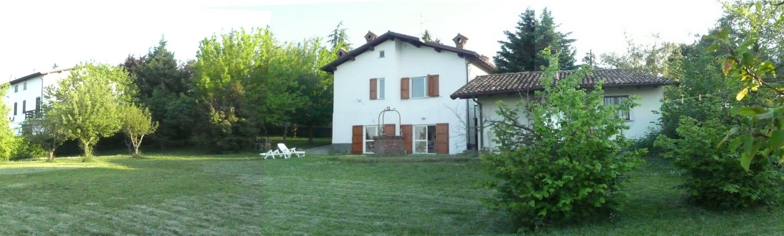 Villa singola grande giardino vista panoramica nelle colline di Pavia
