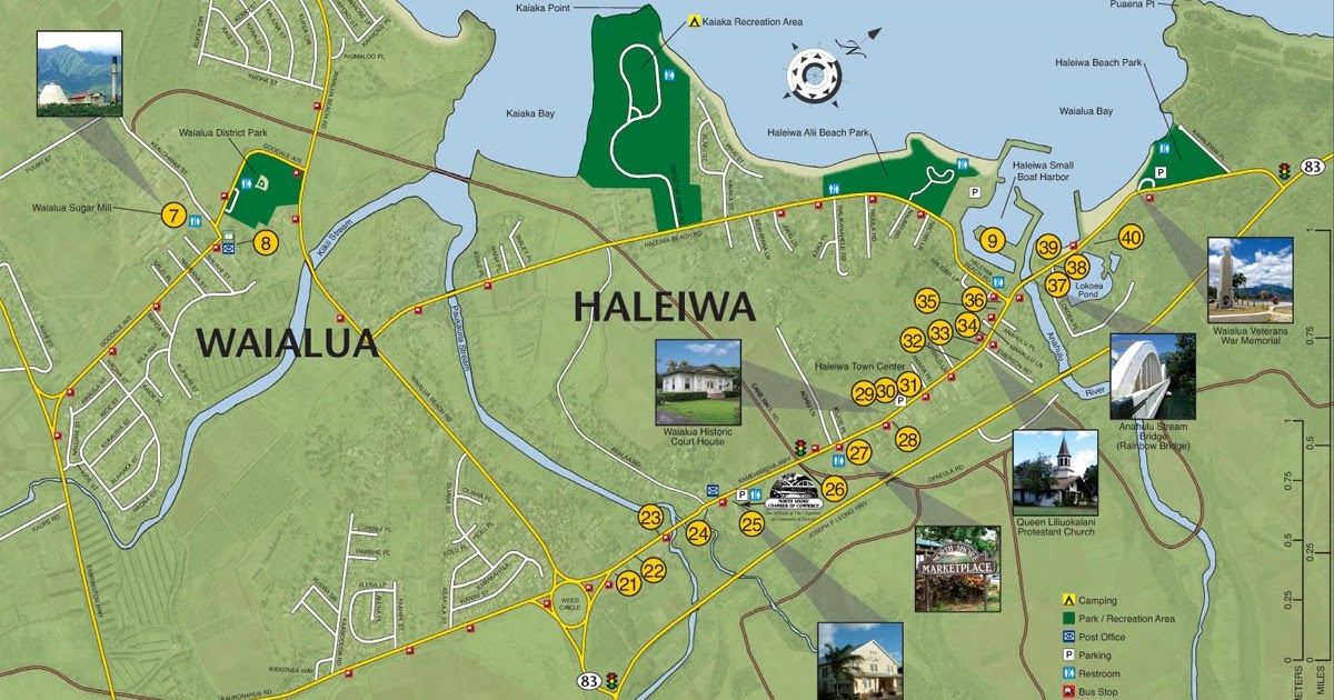 GoogleマップでHAWAII旅行: TheBUS【ハレイワ】Haleiwaにあるバス停～シェイブアイスや海亀ビーチ～：ハワイホテル予約 ...