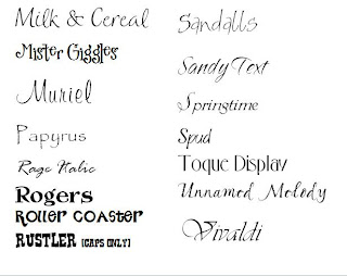 WordsWherever Vinyl Lettering: Fonts and Colors