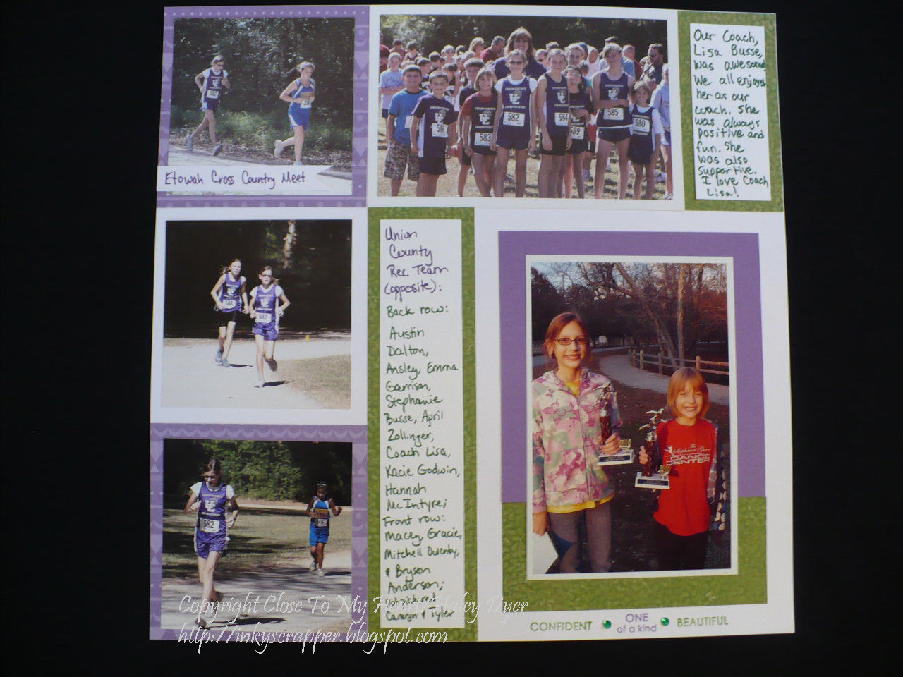 The Inky Scrapper: Cross Country 2010 Layouts