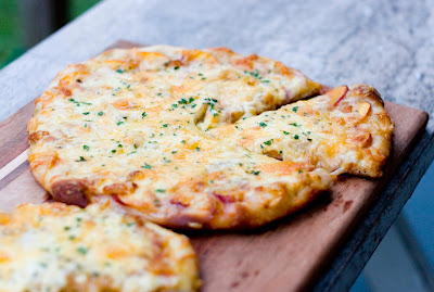 No Face Plate: Peachzza, two ways.