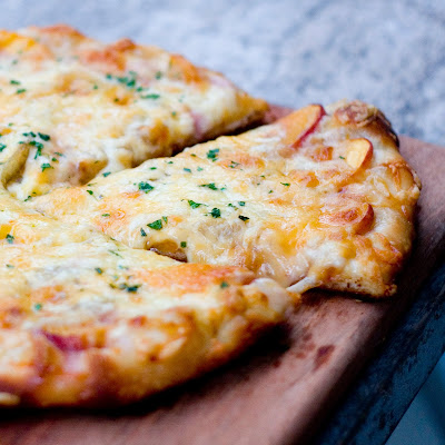 No Face Plate: Peachzza, two ways.