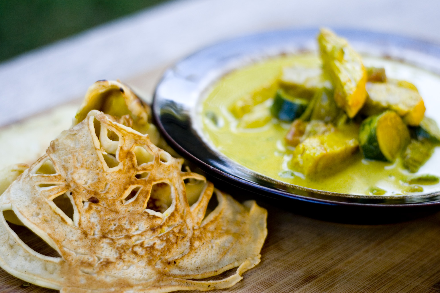 No Face Plate: Curry Malay with Gluten Free Roti!