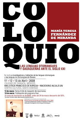 Tilingo Linguo: Coloquio: las lenguas otomangues y oaxaqueñas ante el ...