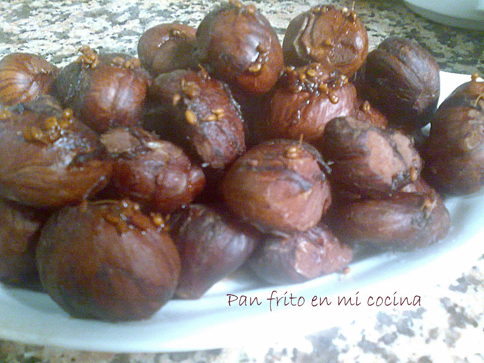 Pan frito en mi cocina: Castañas guisadas en dulce con matalahuga ...