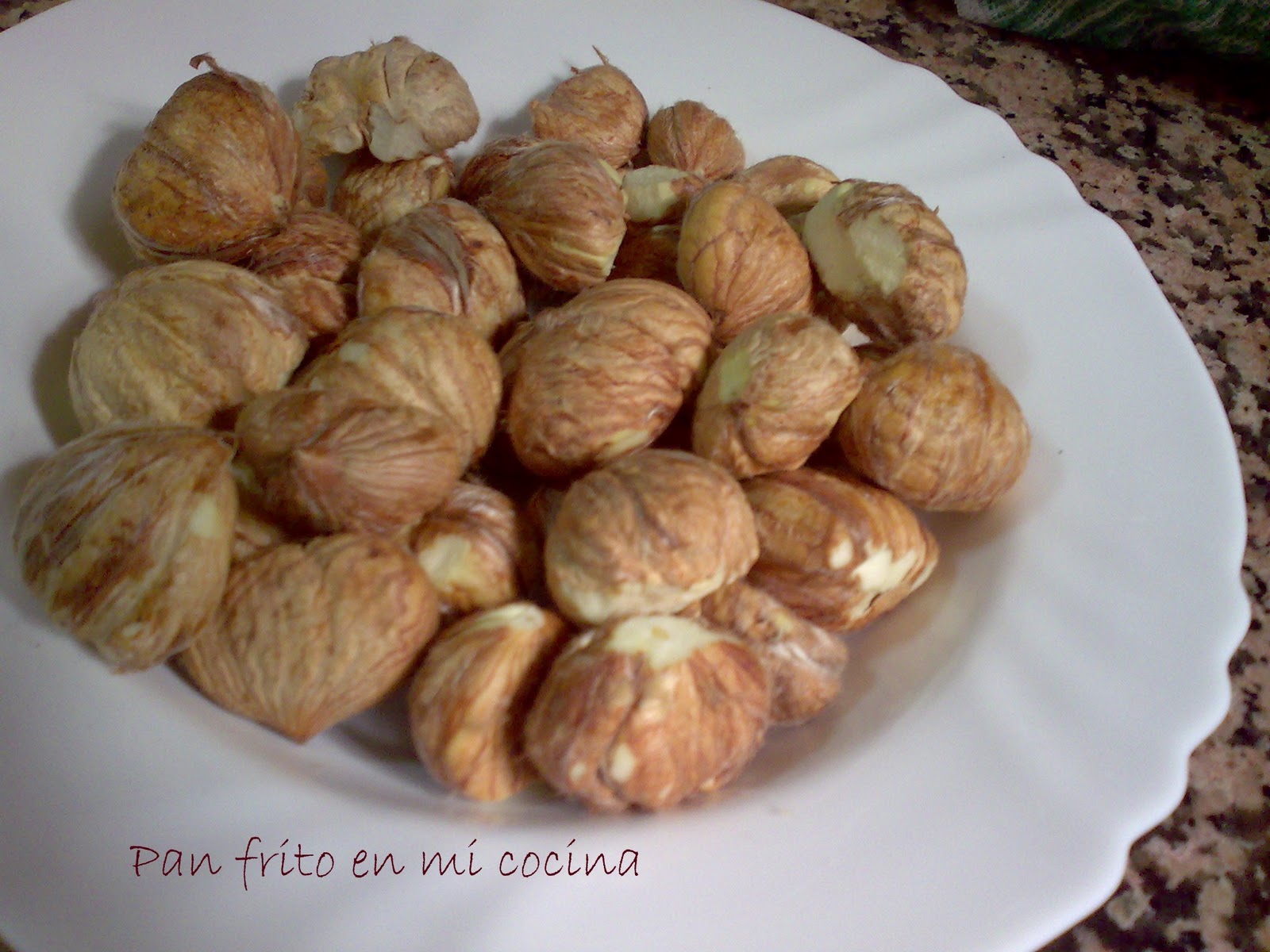 Pan frito en mi cocina: Castañas guisadas en dulce con matalahuga ...