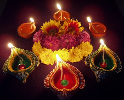 Sizzling Indian Recipes.....: Deepavali Greetings & Rangoli