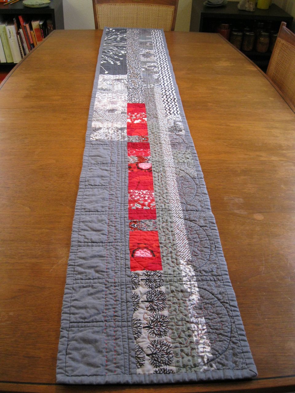 Piece and Press: Finished table runner