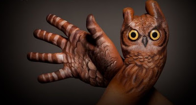 fundudes: Birds Body Paint Art