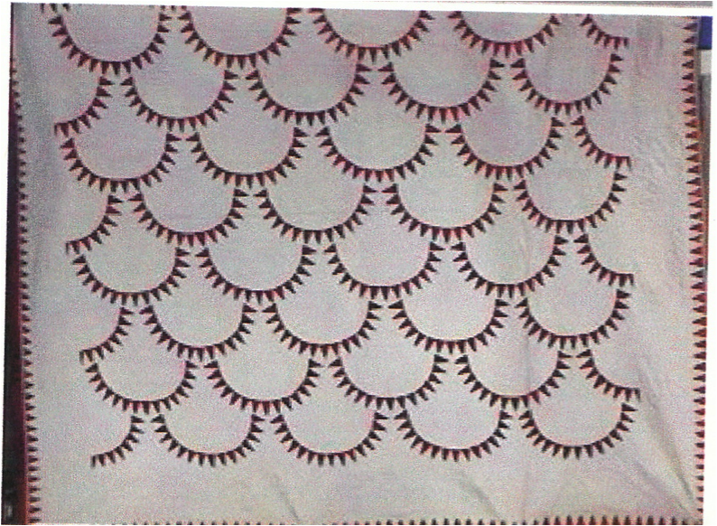 Quilt History Reports: The Clamshell/Pickle Dish Pattern