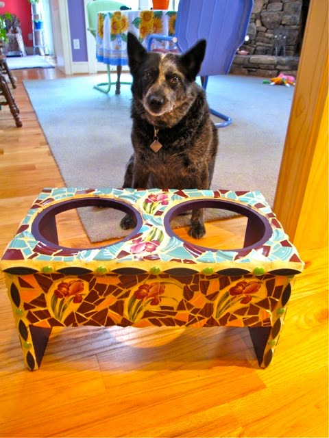 Laura Winzeler Designs: Mosaic Dog Buffet! For The Dogs Who Truly Have ...