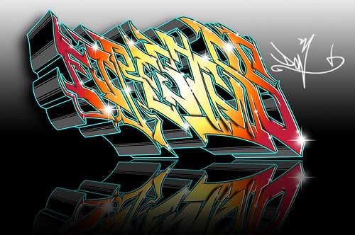 Populer Grafiti: Graffiti Alphabet : Cool Digital 3D Graffiti Alphabet ...