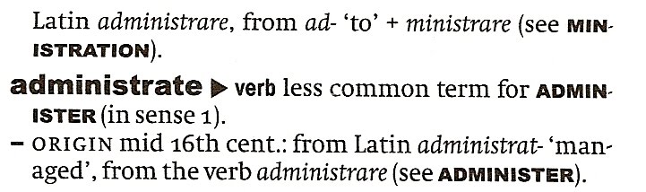 Alex's phonetic thoughts: To administer or not to administer?