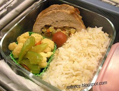 Stuffed Roast Bento - Roti n Rice