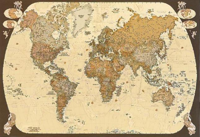 Postcards of Nations: maps and flags available for swap