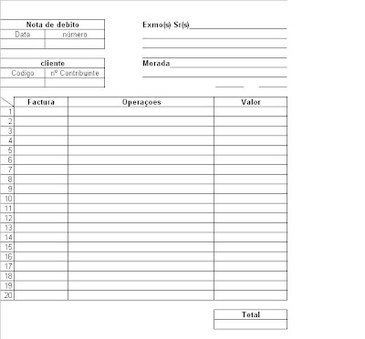 Portfolio Fábio Telo Tecnicas administrativas: Nota de Debito