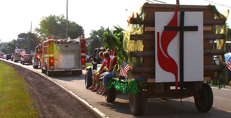 Homer United Methodist Church Blog: 4th of July Parade Float