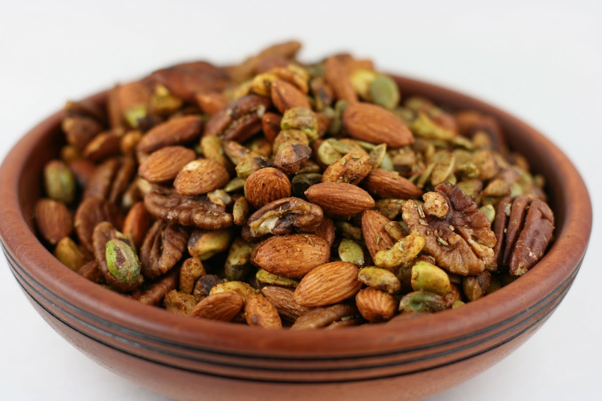 CrockPot Roasted & Spiced Nuts Recipe - A Year of Slow Cooking