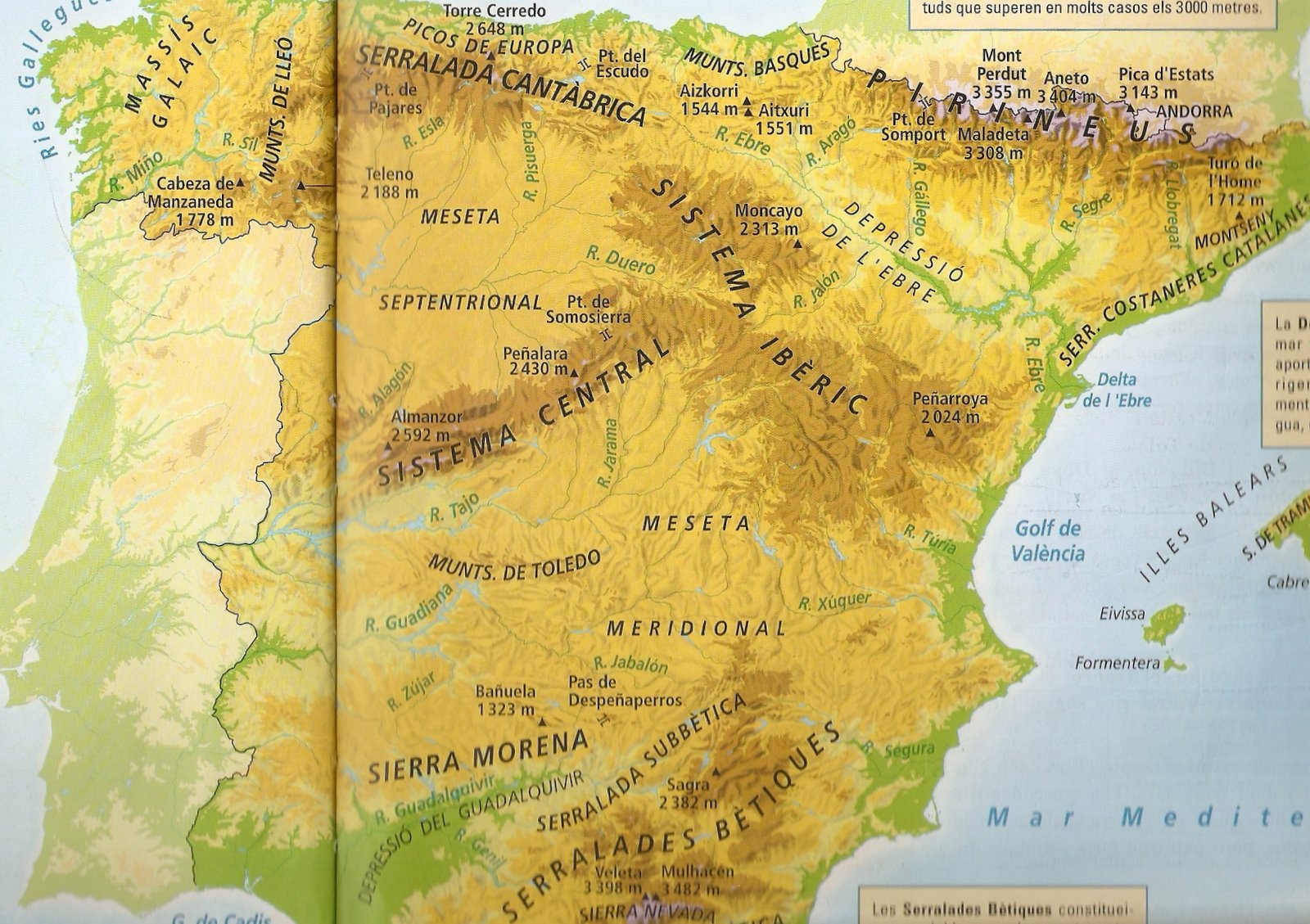 Socials amb na Nika: Mapa del relleu d'Espanya