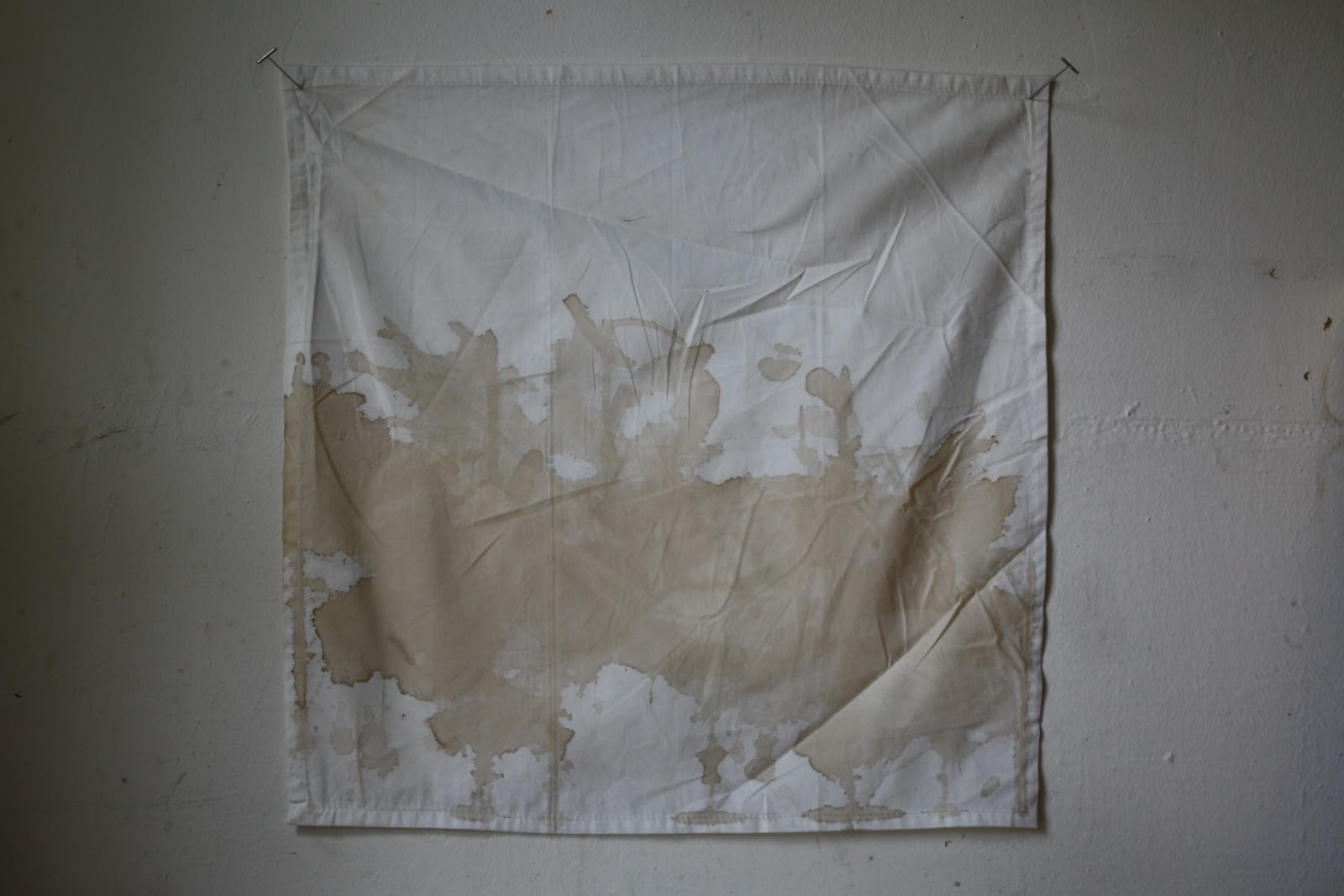 Pictures From My Window: 3 stained napkins