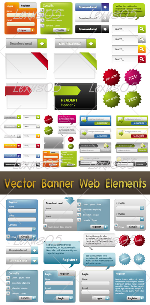 Quality Graphic Resources: Vector - Banner & Web Elements 5