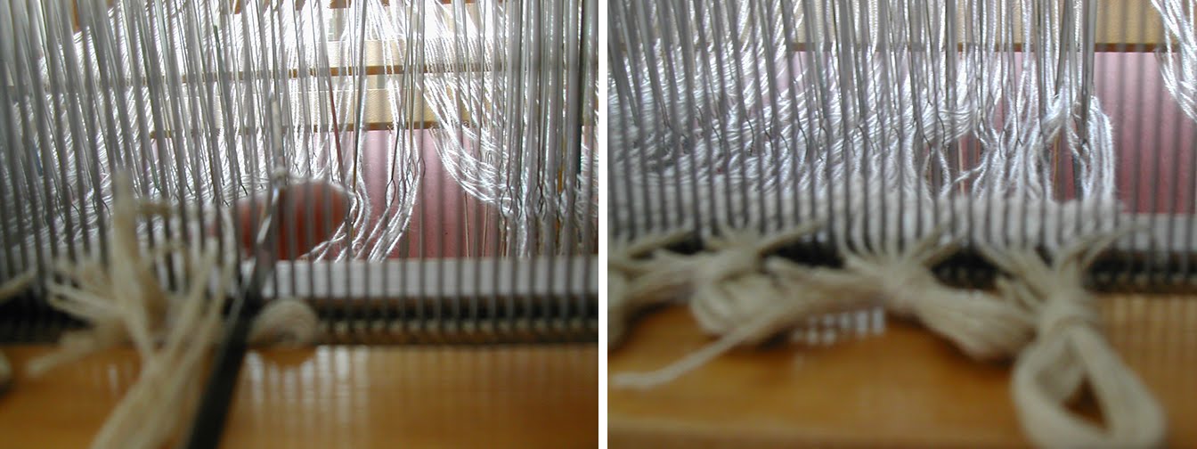 Bhakti Ziek: Weaving Lesson: Threading a Loom