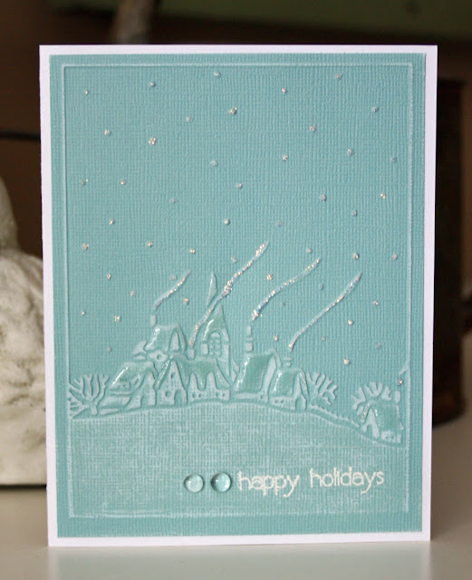 Scrapping Outside The Lines: Winter Themed Card