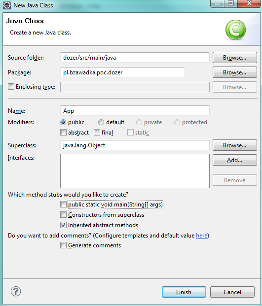 dafi on software: How to use Dozer for automatic Java Bean mapping - quickstart with Maven & Eclipse