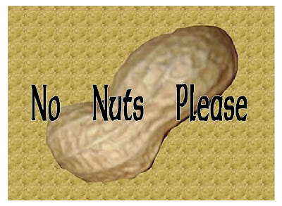 Free Posters and Signs: No Nuts Please