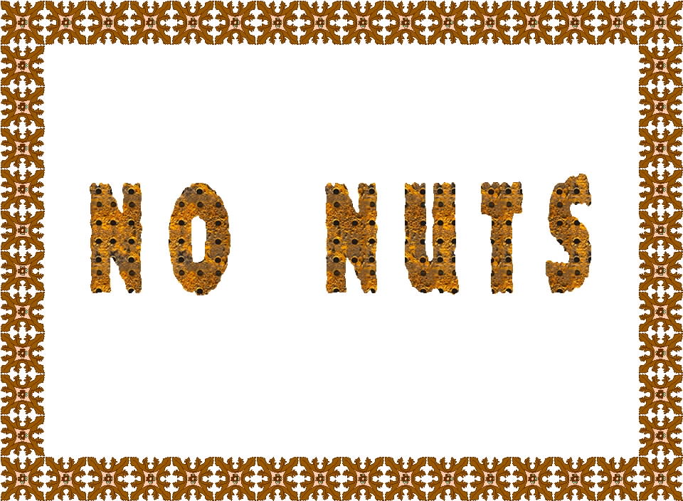 Free Posters and Signs: No Nuts