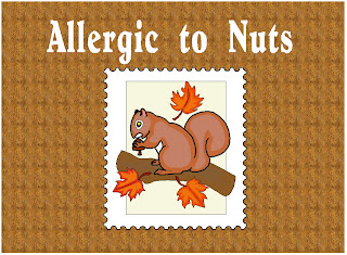 Free Posters and Signs: Allergic to Nuts