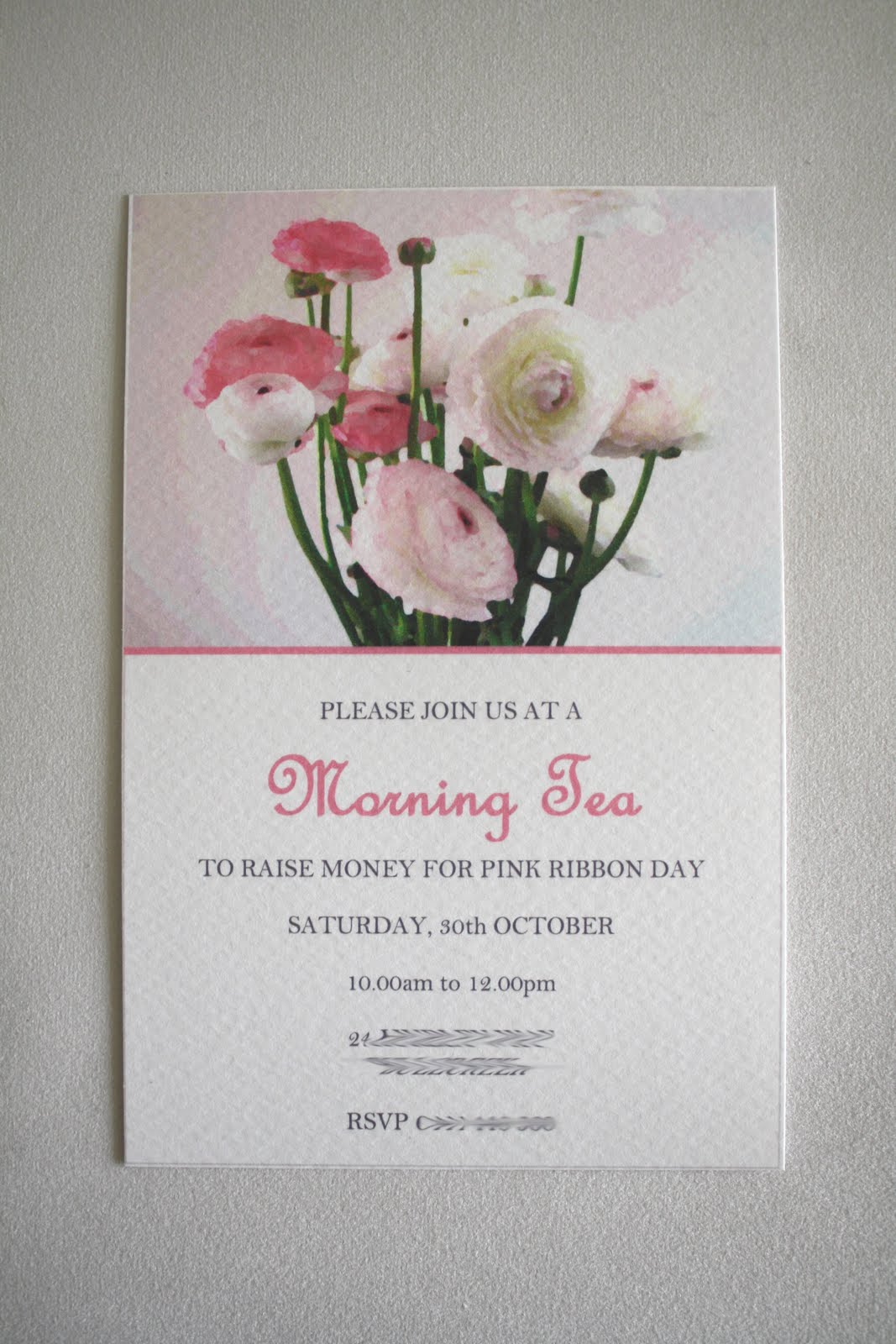 Homely One: Pink Ribbon Morning Tea Fundraiser
