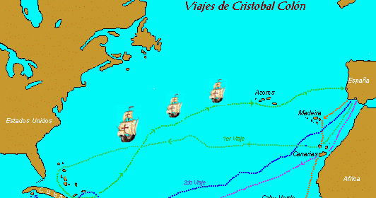 HISTORIA: Los 4 Viajes de Colón