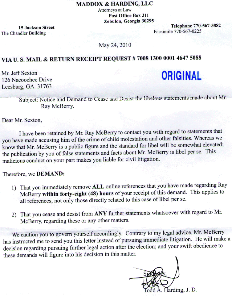 Ray McBerry | Georgia Conservative Voters Blog