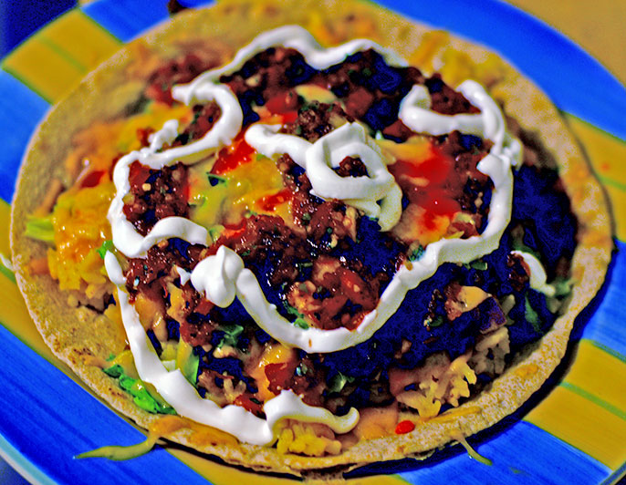 Mamarati Cooks: Open Faced Burrito