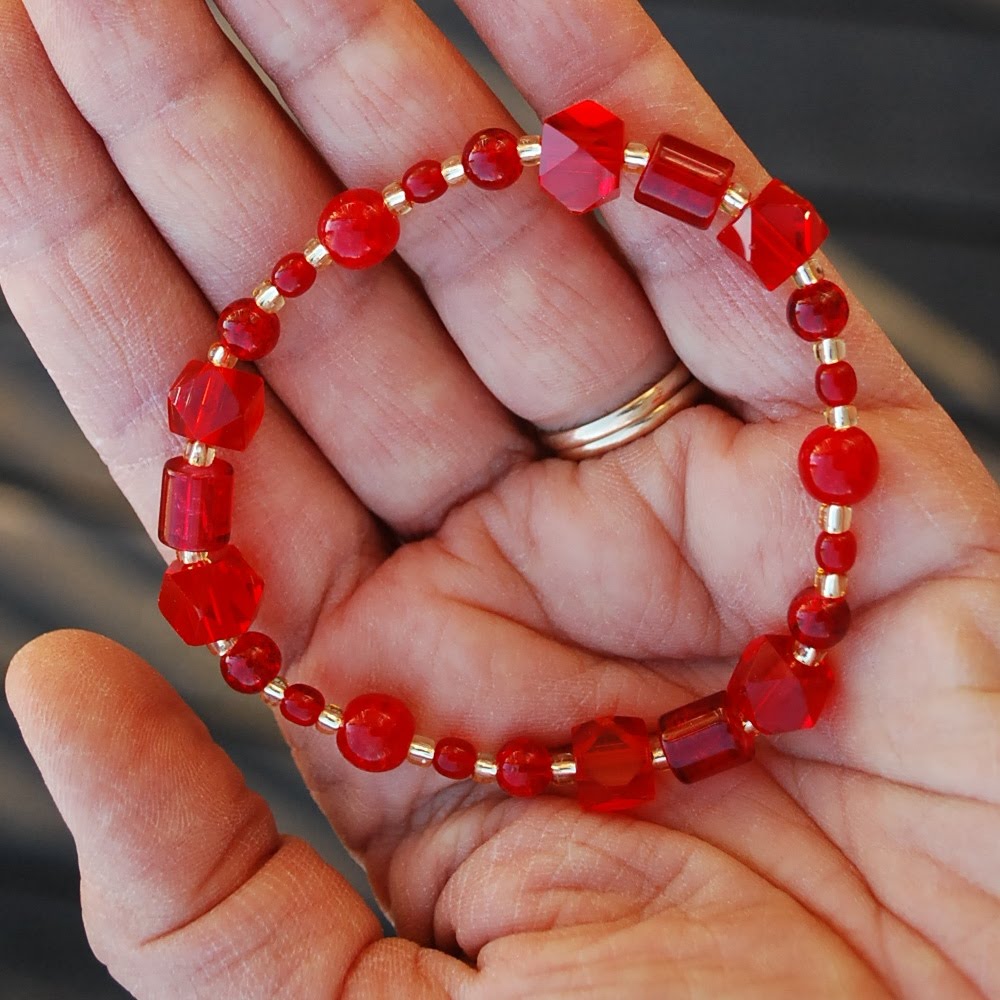 Anna's Adornments: R is for Red, as in red bracelets - Mrs Denise ...