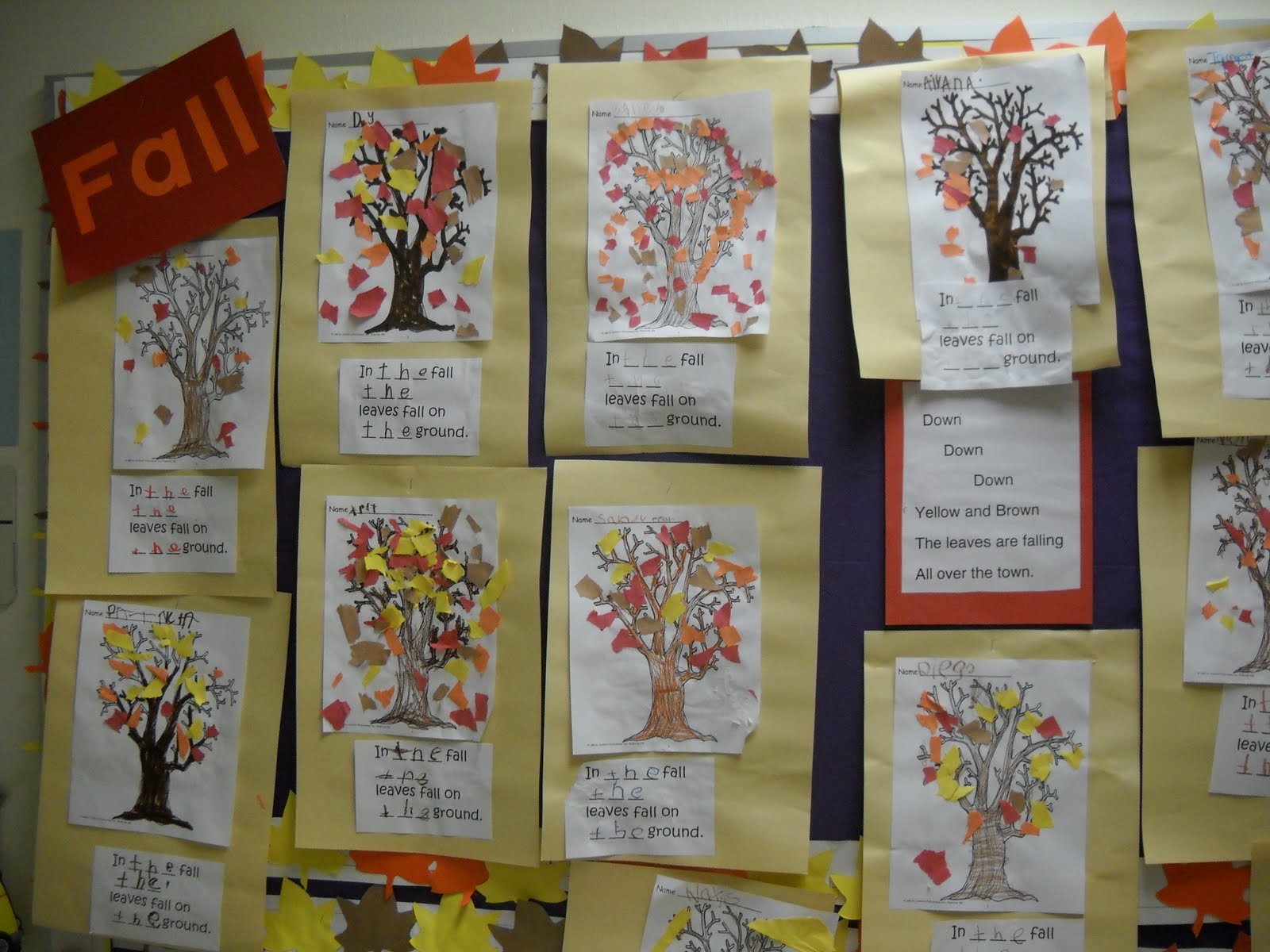 Mrs. Wood's Kindergarten Class: Fall Leaves