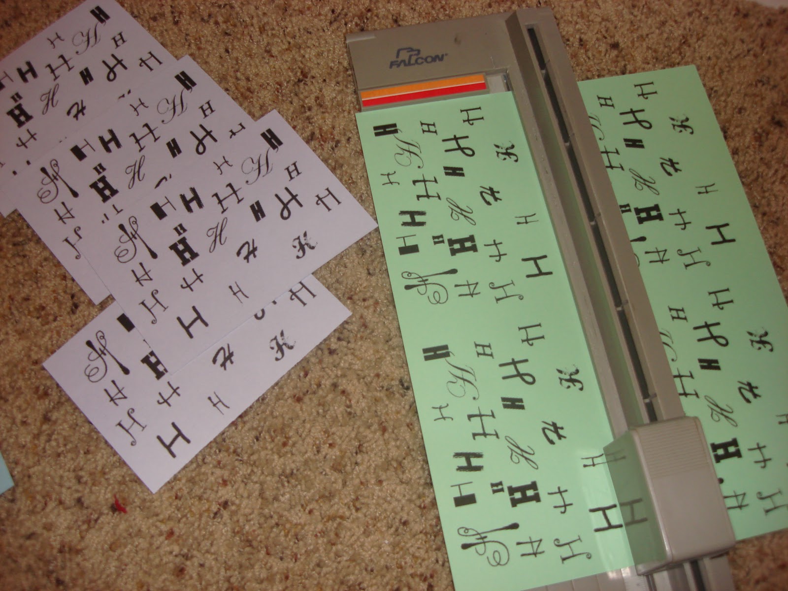 A Couple of Craft Addicts: Felt pom flower initial cards