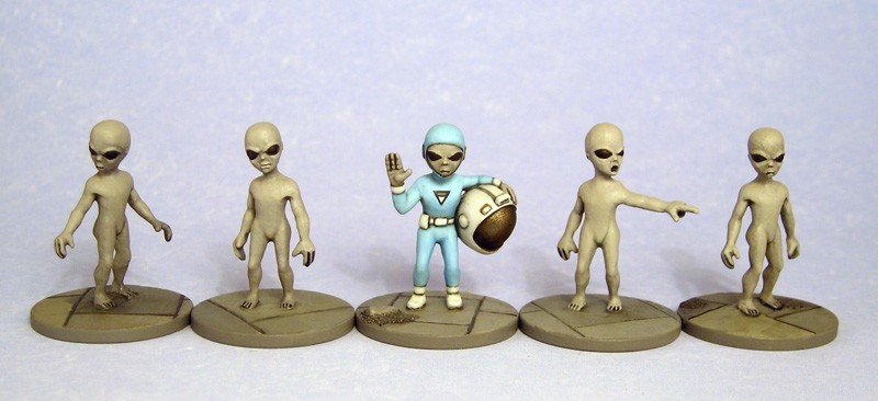 Alien Greys, 28mm Sci-Fi | Miniature Review